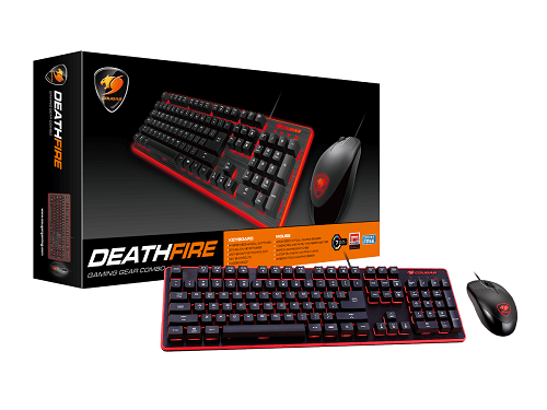 מקלדת ועכבר Cougar Gaming DEATHFIRE EX