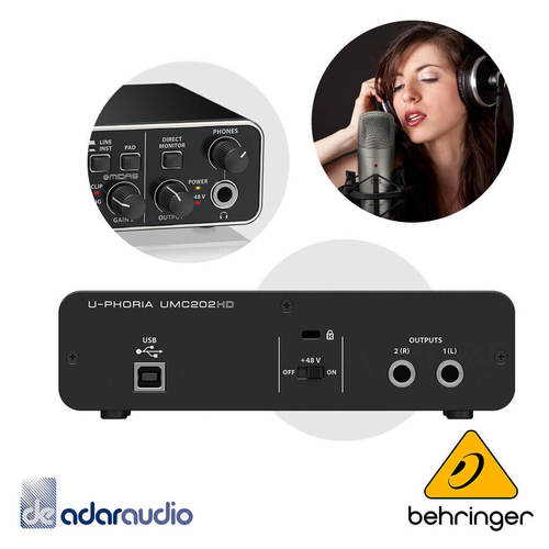 כרטיס קול מקצועי Behringer UMC 202HD