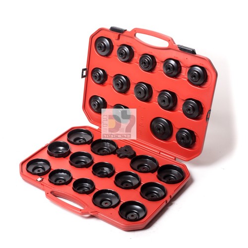 סט 30 חלקים (28 מידות) מפתחות פילטר מקצועי כולל מפתח עכביש ומתאם ROHER ...