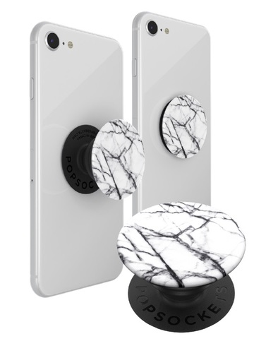 Popsocket דגם Abstract Dove White Marble - - PopSockets