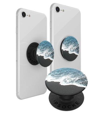Popsocket דגם Abstract Black Sand Beach - - PopSockets