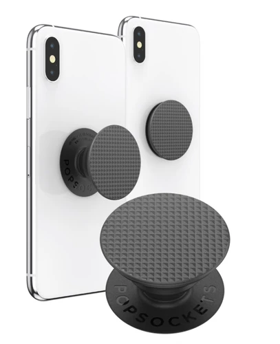 Popsocket דגם Textured Knurled Black - - PopSockets