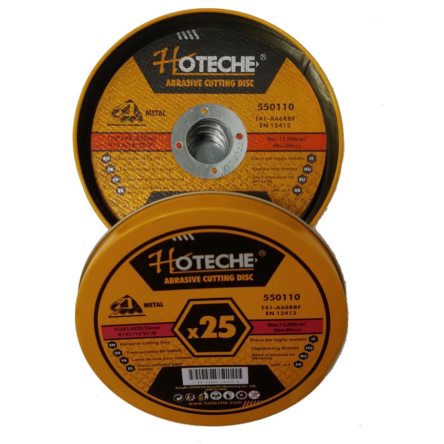 מארז 25 דיסקים לחיתוך ½4" בקופסאת פח מבית HOTECHE - Hoteche - דיסקים ...