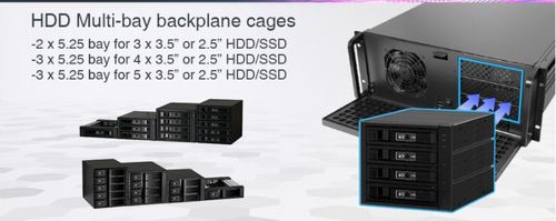 N-46TL Pro - Power Button 4HDD Backplane Cage SNT - - 3.5" Backplane Cage