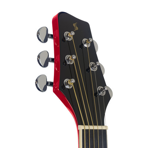 גיטרה אקוסטית מוגברת מדגם Slope Shoulder בצבע צהוב מתפרץ, עם פיקאפ ...