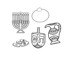 מדבקות ג'ל לחנוכה - סמלי החג מבית בית הצעצוע | פלוס לגננת