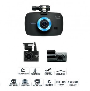 מצלמה לרכב Samsonix R530D - מצלמת דרך דו-כיוונית באיכות FULL HD ...