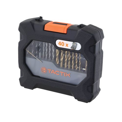 סט מקדחים/ביטים 40 יחידות TACTIX - - סטים ומארזים אין איסוף עצמי