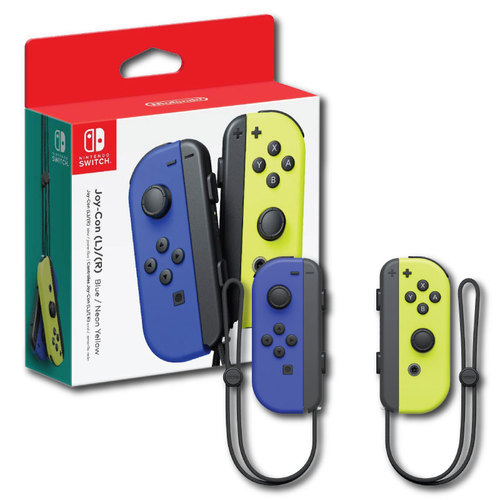 שלט Nintendo Switch JoyCons Blue/Yellow יבואן רשמי - - שלטים ומטענים