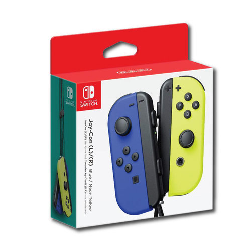 שלט Nintendo Switch JoyCons Blue/Yellow יבואן רשמי - - שלטים ומטענים