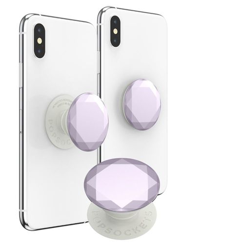 Popsocket דגם Metallic Diamond Lavender - - PopSockets
