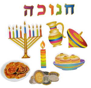 ערכת קישוט תמונות חנוכה בהטבעת זהב ללוח תוכן חנוכה - עט לכתוב - חנות ...