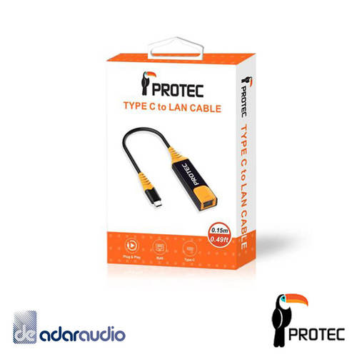 מתאם USB C לחיבור רשת Protec DM111 10/100/1000