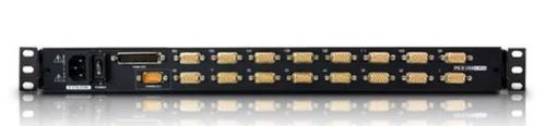 מתג 16 יציאות Slideaway ™LCD אחת KVM בגודל 17 אינץ' עד 16 מחשבים ATEN ...