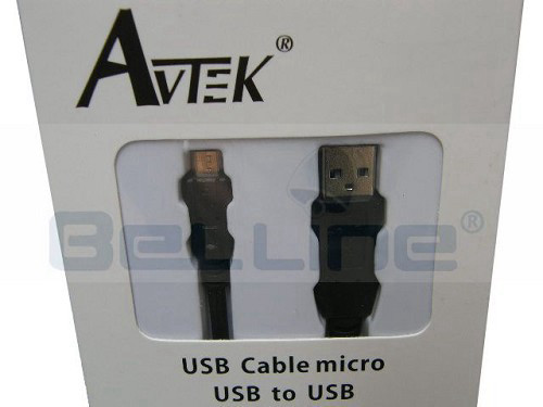 כבל USB למיקרו AVTEK USB אורך 1.5מ' - כבלים למחשבים