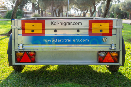 נגרר פתוח 1.6X1.25 למשקל 500 ק"ג FARO TRAILERS - FARO - נגררים פתוחים