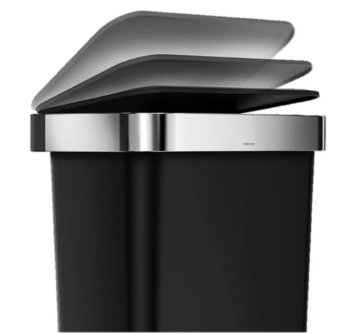 פח אשפה למטבח 45 ליטר - SimpleHuman בצבע שחור K32 - הזמינו אונליין Bath Plus
