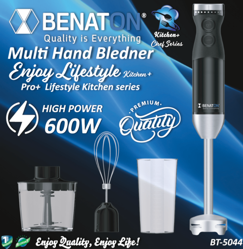 סט בלנדר מוט BENATON 600W ד.ש.ש אלקטרוניקה - - מעבדי מזון/מיקסרים ...