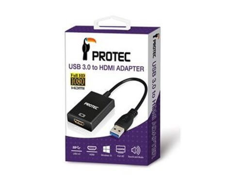 מתאם-ממיר USB 3 ל - HDMI מדגם Protec DM156 | קנה בסיגנאל מעבדות