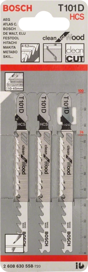 T101D סט להבים בוש - Bosch - אביזרים לכלי עבודה