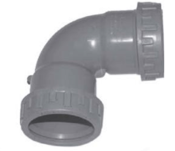 זוית (ברך) 32/32, 90 מעלות - אביזרי אינסטלציה לבית