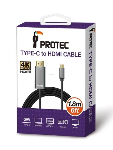 כבל מתאם תצוגה Protec DM147 Type-c to HDMI | DORICOH