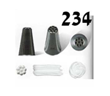 S234 צנטר 8 עיגולים חורים חלקים (מרכזי + 7 מסביבו), לדשא, שיער, קישוטים ...