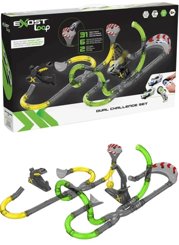 מסלול מרוץ מכוניות על שלט - האתגר הכפול EXOST LOOP - כל המשחקים