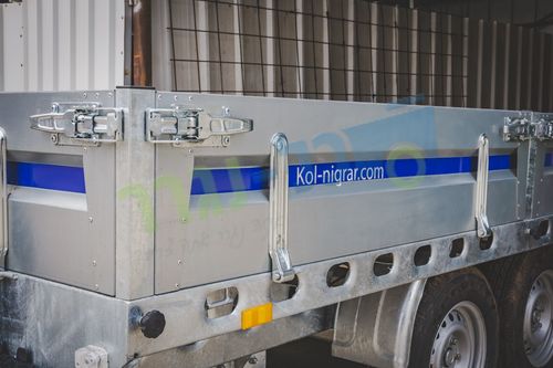 נגרר פתוח דו סרני עם בלמים 3.42X1.72 למשקל 2500 ק"ג - דגם W26L35 Wiola Trailers - WIOLA - נגררים ...