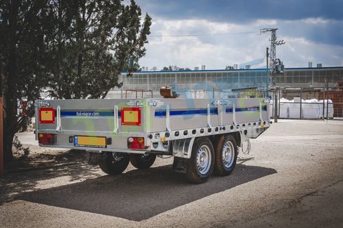 נגרר פתוח דו סרני עם בלמים 3.42X1.72 למשקל 2500 ק"ג - דגם W26L35 Wiola Trailers - WIOLA - נגררים ...