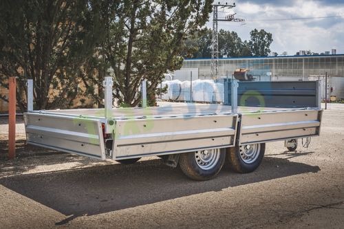 נגרר פתוח דו סרני עם בלמים 3.42X1.72 למשקל 2500 ק"ג - דגם W26L35 Wiola Trailers - WIOLA - נגררים ...