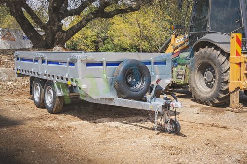 נגרר פתוח דו סרני עם בלמים 3.42X1.72 למשקל 2500 ק"ג - דגם W26L35 Wiola Trailers - WIOLA - נגררים ...