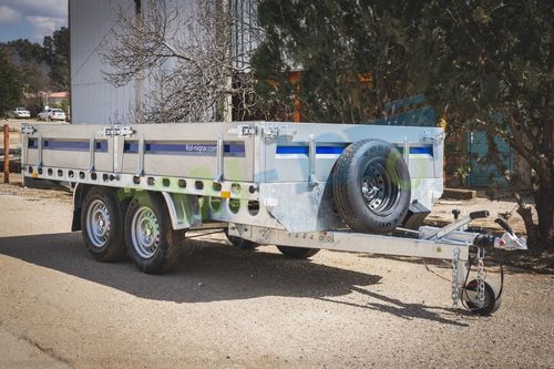 נגרר פתוח דו סרני עם בלמים 3.42X1.72 למשקל 2500 ק"ג - דגם W26L35 Wiola Trailers - WIOLA - נגררים ...