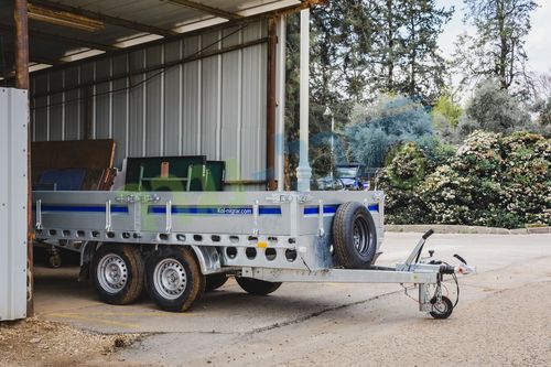 נגרר פתוח דו סרני עם בלמים 3.42X1.72 למשקל 2500 ק"ג - דגם W26L35 Wiola Trailers - WIOLA - נגררים ...