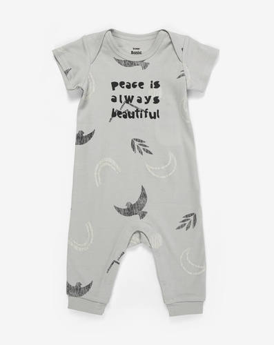 אוברול שרוול קצר מנטה MINENE מיננה - Minene - בייבי בנים