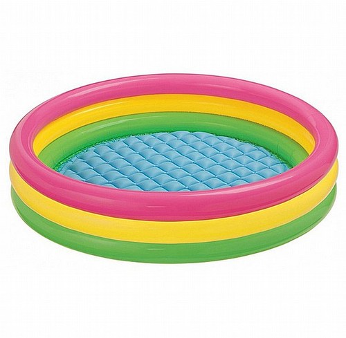 בריכה 3 קומות INTEX 57412 114X25 תחתית מתנפחת - בריכות INTEX