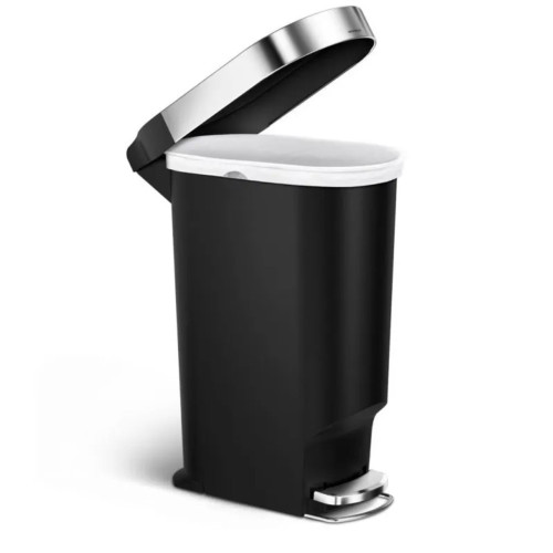 פח אשפה צר למטבח 40 ליטר - SimpleHuman בצבע שחור - הזמינו אונליין Bath Plus