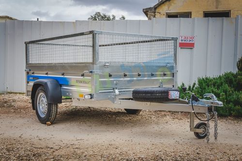 נגרר פתוח 2.2X1.4 למשקל 750 ק"ג עם כלוב רשת FARO TRAILERS - FARO ...