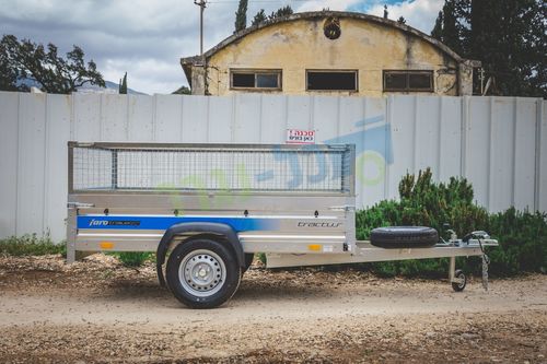 נגרר פתוח 2.2X1.4 למשקל 750 ק"ג עם כלוב רשת FARO TRAILERS - FARO ...