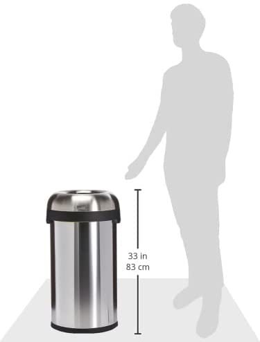 פח אשפה 60 ליטר - SimpleHuman מוברש - אשפתון - הזמינו אונליין Bath Plus