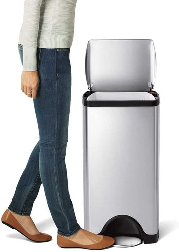 פח אשפה למטבח 30 ליטר - SimpleHuman מוברש K32 - הזמינו אונליין Bath Plus