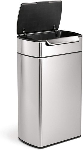 פח טאץ מלבני 40 ליטר - SimpleHuman מוברש K32 - הזמינו אונליין Bath Plus