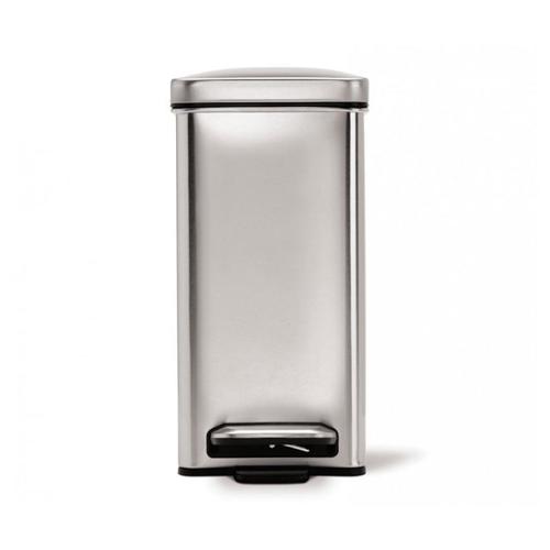 פח מלבני 10 ליטר - SimpleHuman מוברש - הזמינו אונליין Bath Plus