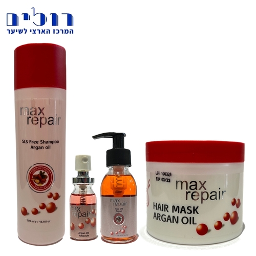 ערכת טיפוח שיער מקס ריפר - MAX REPAIR ULTIMATE CURLY HAIR KIT - Max ...