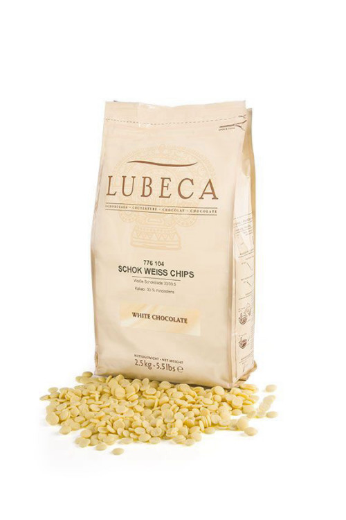 שוקולד לבן 2.5 קילו מהדרין לובקה LUBECA - Lubeca - שוקולד וצימקאו