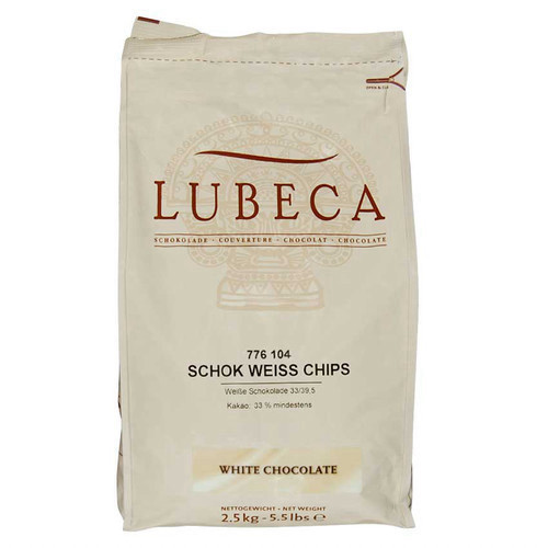 שוקולד לבן 2.5 קילו מהדרין לובקה LUBECA - Lubeca - שוקולד וצימקאו