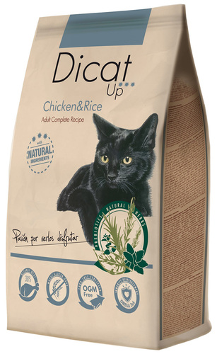 דיקאט לחתול עוף ואורז 3 ק״ג Dicat up דיקאט אפ - Dicat up - מזון לחתולים