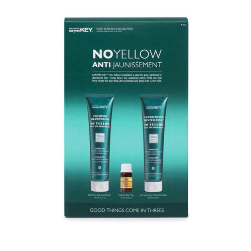 מארז סילבר לשיער הכולל שמפו מרכך ושמן לשיער מובהר NO YELLOW -סרינה קיי ...