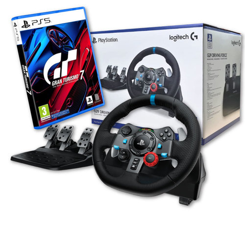 Logitech Driving Force G29 + GT7 PS5 - גיים מובייל