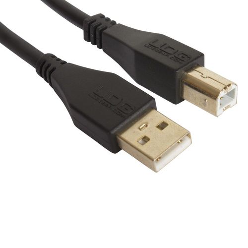 UDG Ultimate USB Cable A-B Black 1M כבל שחור - UDG - כבלים לדיג'יי